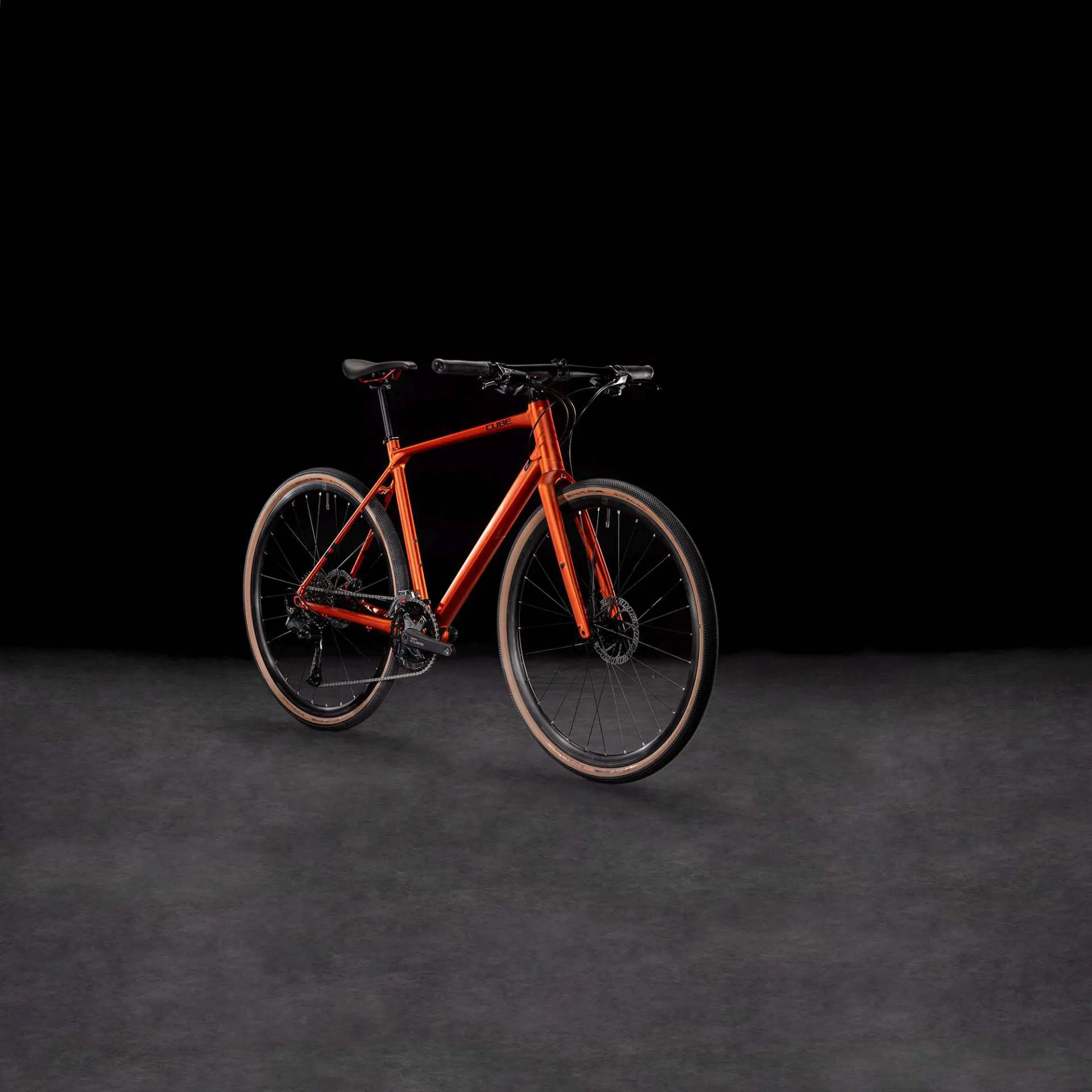 Cube Nulane Pro Hybrid Bike in Fire Orange/Black